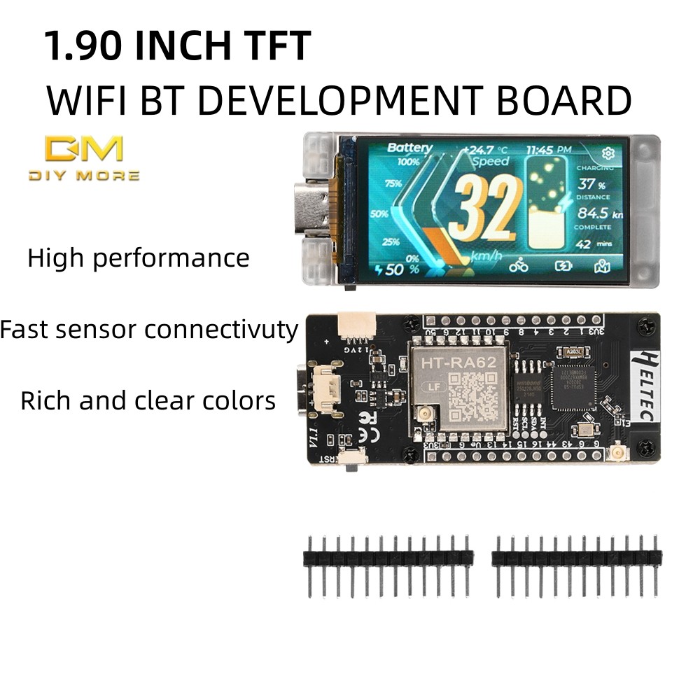 DIYMORE Esp32-S3-R8 Lorawan Protocol Bt Wifi Development Board With 1.9-Inch Tft Ht-Vmt190 ...