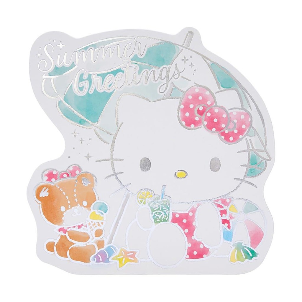 Sanrio Message Card Summer Hello Kitty Parasol JSP32-4 S4032 386987 ...