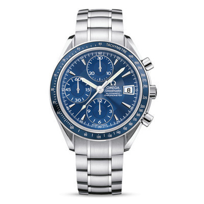 Omega Omega Omega Speedmaster Series Blue Face Calendar Chronograph Men ...