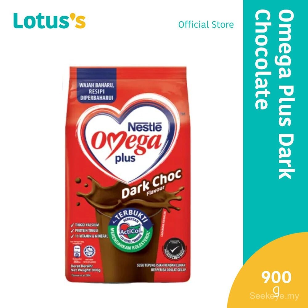 Nestle Omega Plus Dark Chocolate Milk Powder 900g | Shopee Malaysia