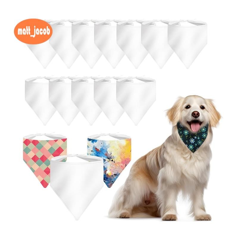 36 PCS Sublimation Blank Dog Bandana,DIY Holiday Dog Scarf, Sublimation ...