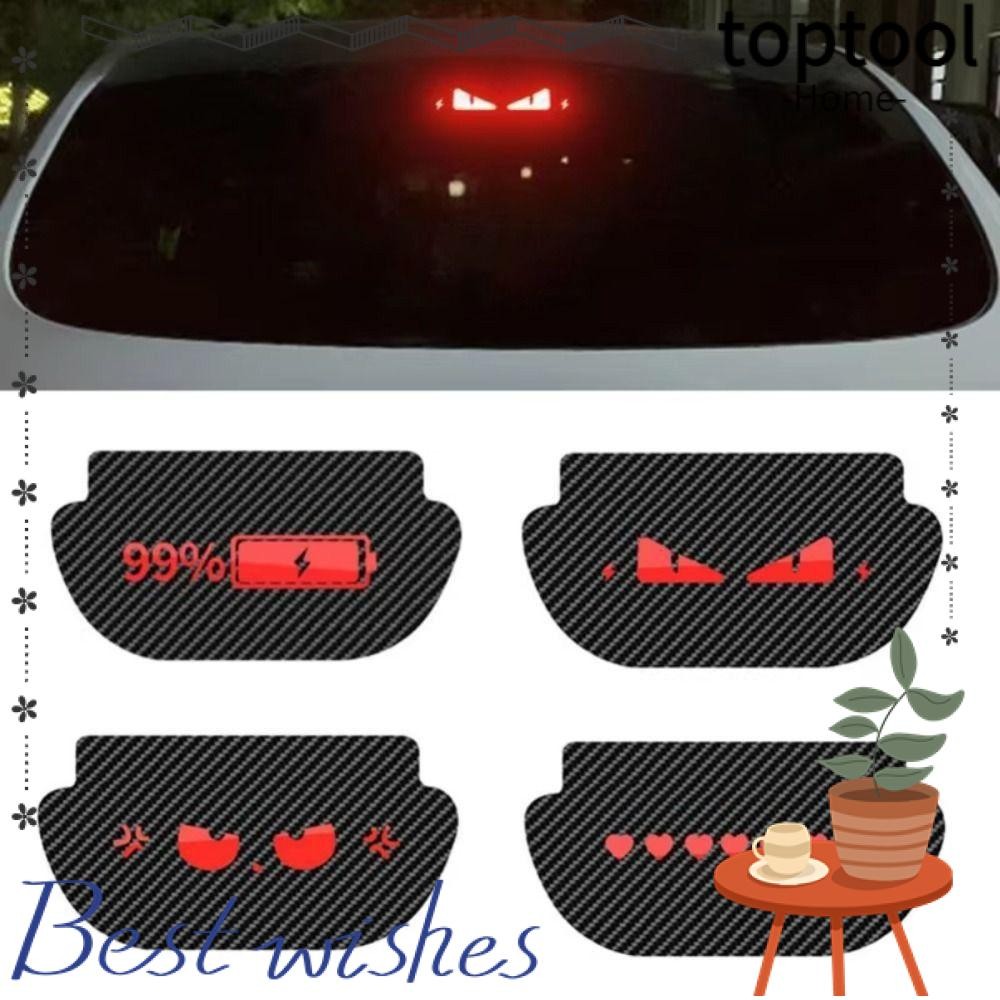 TOPTOOL Brake Light Sticker, PVC Removable Car Tail Light Sticker, Easy ...