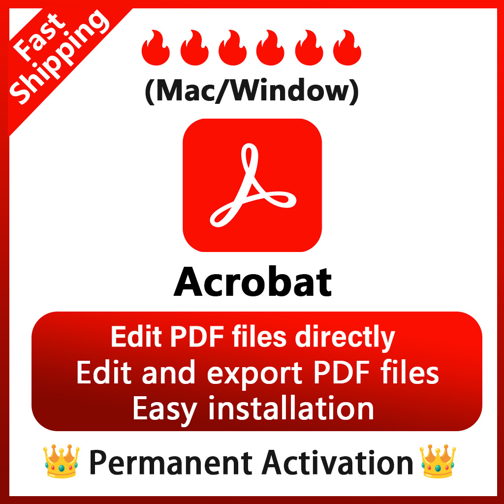 🔥👑Adobe Acrobat 2025~2024Version Windows/Mac | Shopee Malaysia