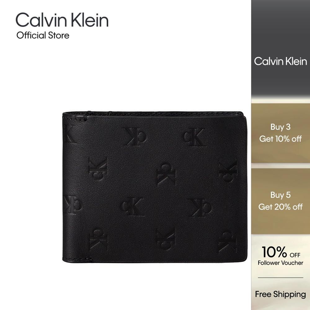 CALVIN KLEIN All Over Monogram Billfold Wallet Mens | Shopee Malaysia