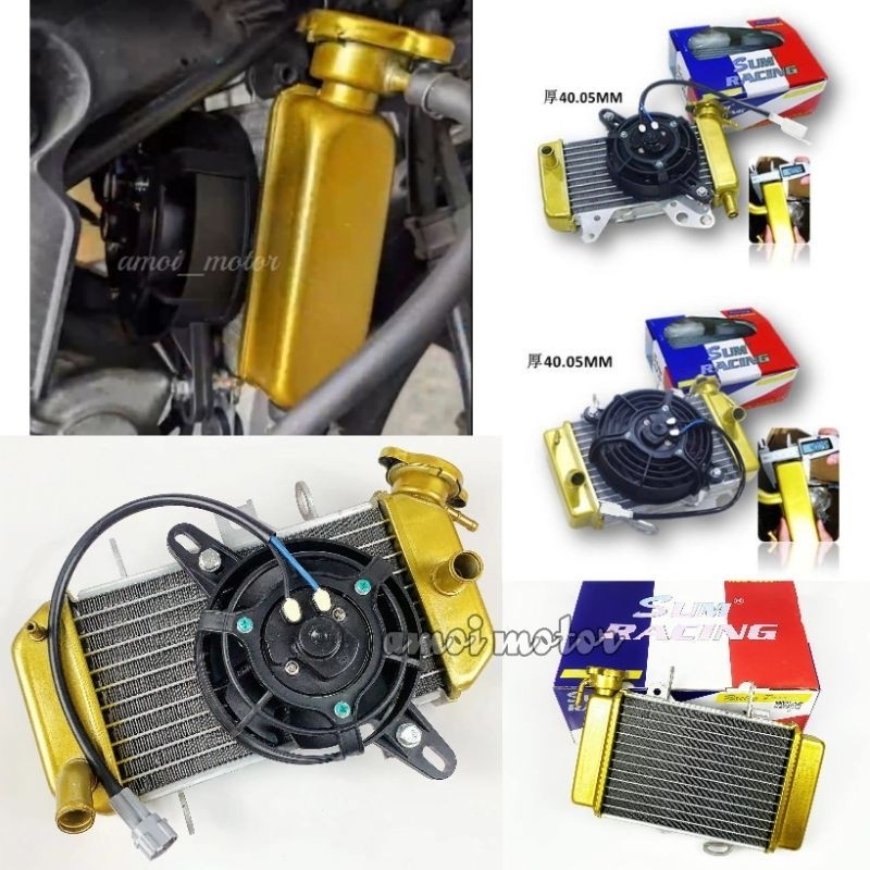 Y15ZR LC135 RS150 Y167R RACING RADIATOR WITH FAN BLOWER COOLANT TANK ...