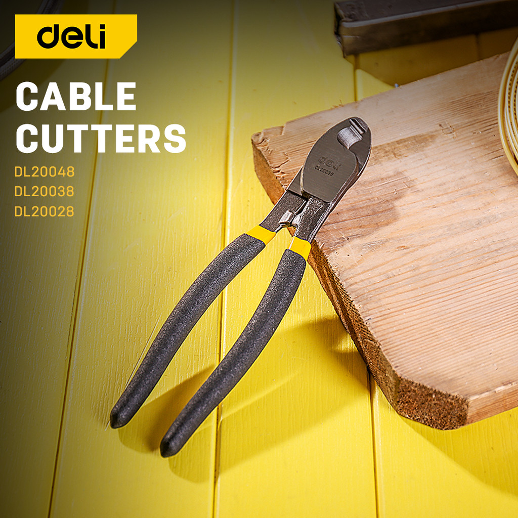 DELI Cable Cutters with Carbon Steel Material (6" / 8" / 10") DL20048 ...