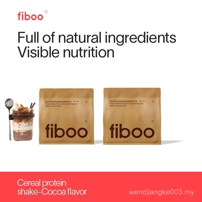 Serbuk Oatmeal Protein Susu Whey, Fiboo, Perisa Coco, Halal, 800g ...