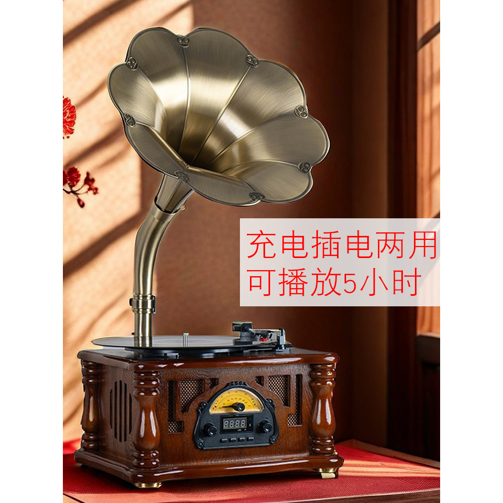 Retro Gramophone Mini Loudspeaker Bluetooth Small Speaker Antique ...