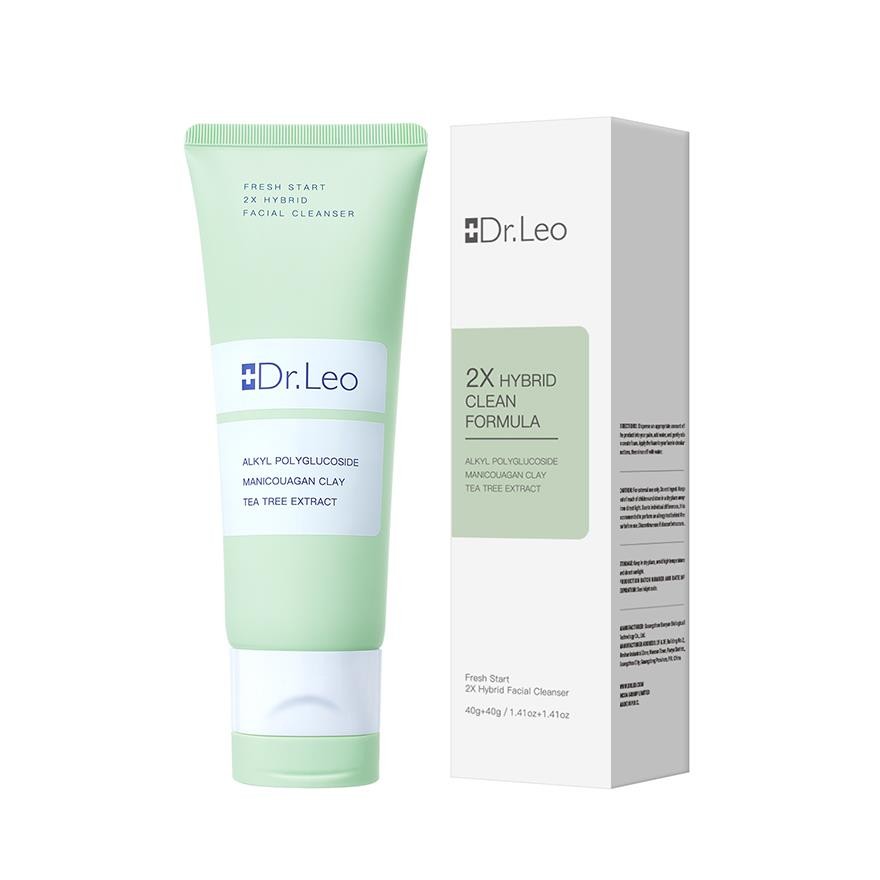 DR. LEO Fresh Start 2X Hybrid Facial Cleanser 40g + 40g | Shopee Malaysia