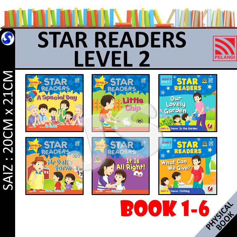 🎀 STAR READERS LEVEL 2 - ENGLISH STORY BOOK - PELANGI🎀 | Shopee Malaysia
