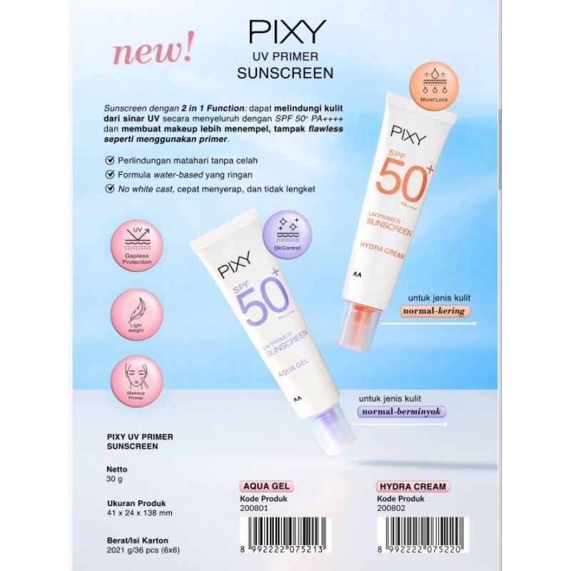 Pixy UV Primer Sunscreen SPF 50+ PA++++ | Shopee Malaysia