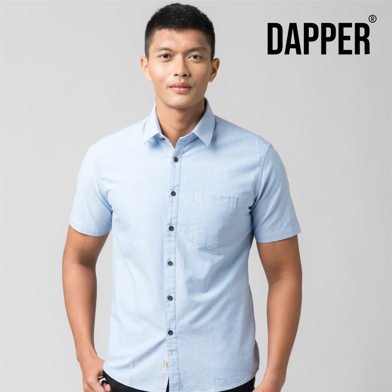 Dapper | Blue Collar Plain-Shirt 1553PD Plus Size Available S-3XL ...
