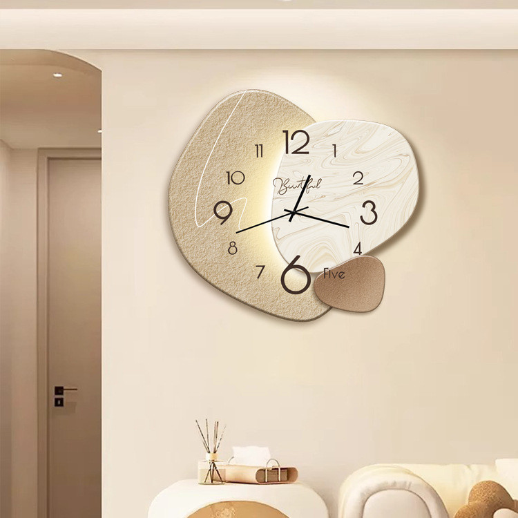 Decorative Wall Clock No Punch Modern Creative Clock Wall Decoration ...