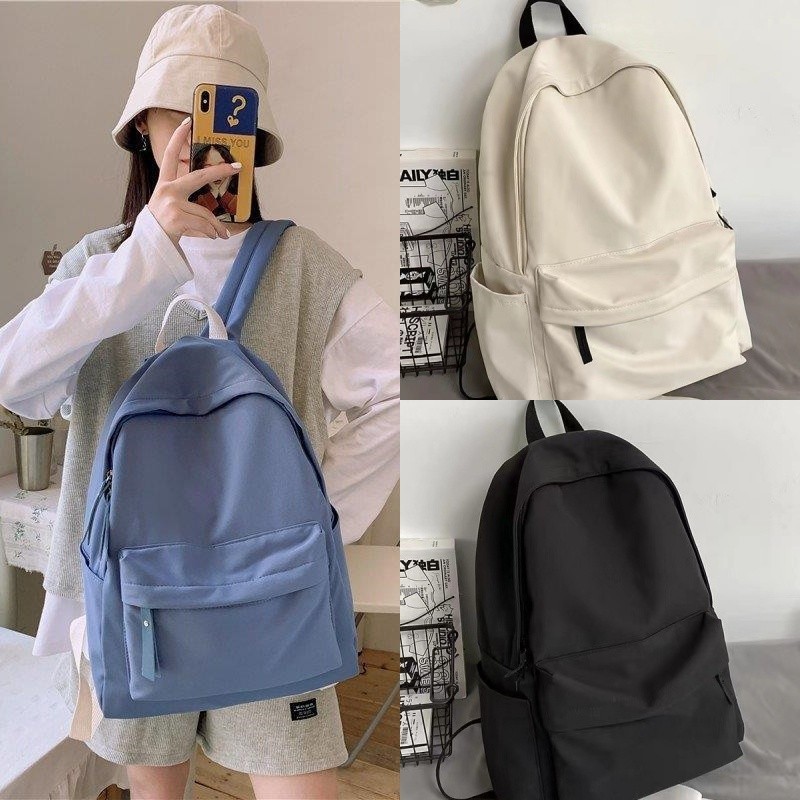 Large Capacity Backpack Shoulder Bag Bookbags Nylon Travel Knapsacks ...