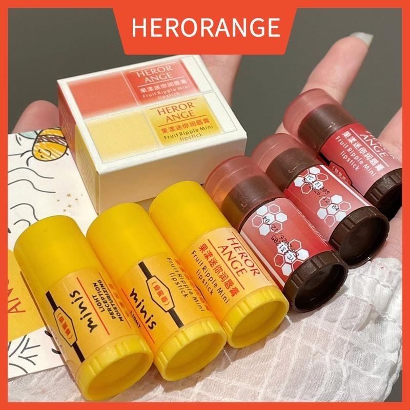 Herorange Red Fruity Lip Balm Transparent Honey Flavor Lip Glaze Two ...