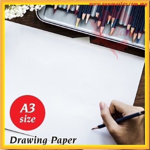 A3 Drawing Paper 135gsm 170gsm 200gsm | Cartridge Paper | Kertas Seni ...