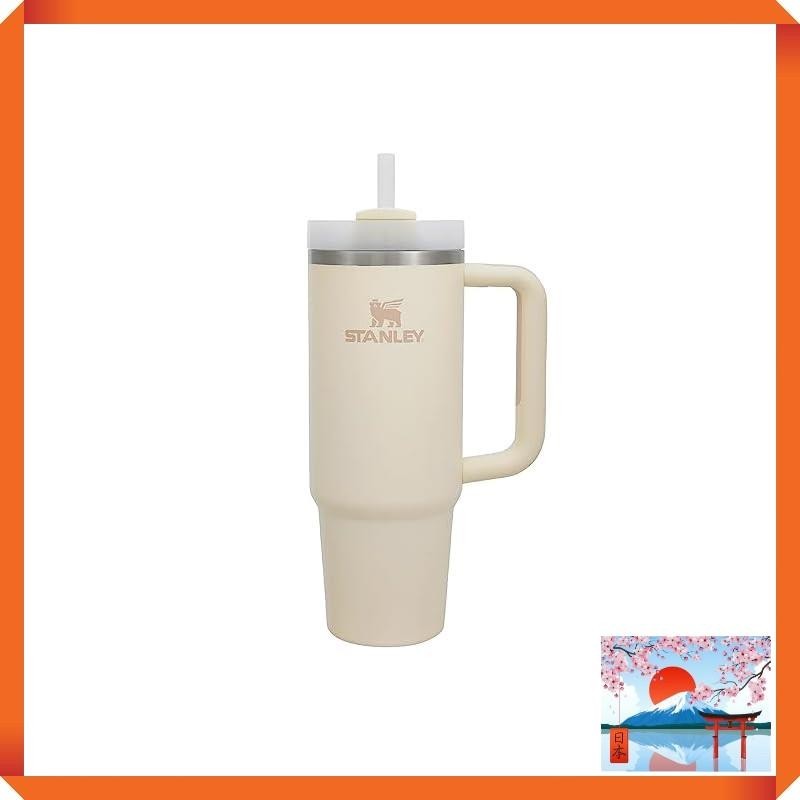 STANLEY H2.0 Vacuum Quencher 0.88L Cream Thermos Bottle Cooling Straw ...