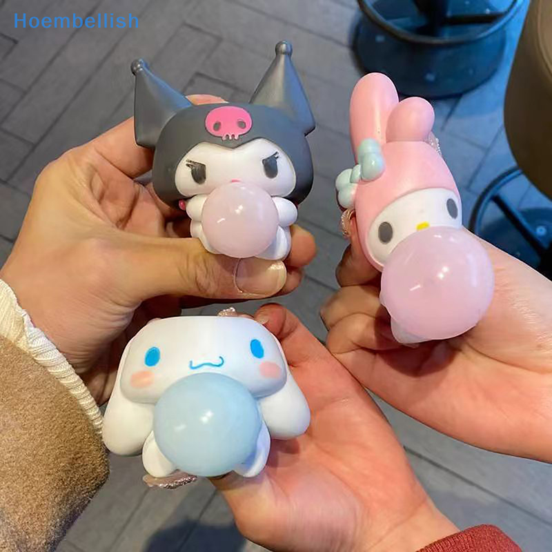 Hoe> Cute Cartoon Deion Toy Anime Figure Kuromi Cinnamoroll Melody Spit ...