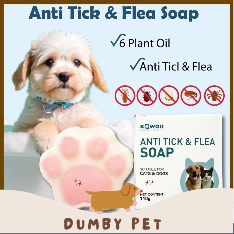 Anti Ticks & Fleas Soap Pet Soap Prevention Tick Flea for Dogs & Cats ...