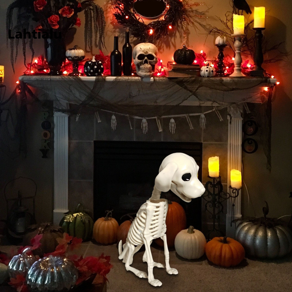 Lahtialu Adjustable Dog Skeleton Figure Articulated Skeleton Prop ...