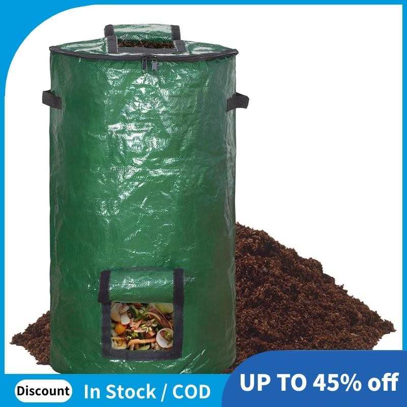 1 Pcs Composter Outdoor Compost Bin Bag Fermentation Sealable Compost ...