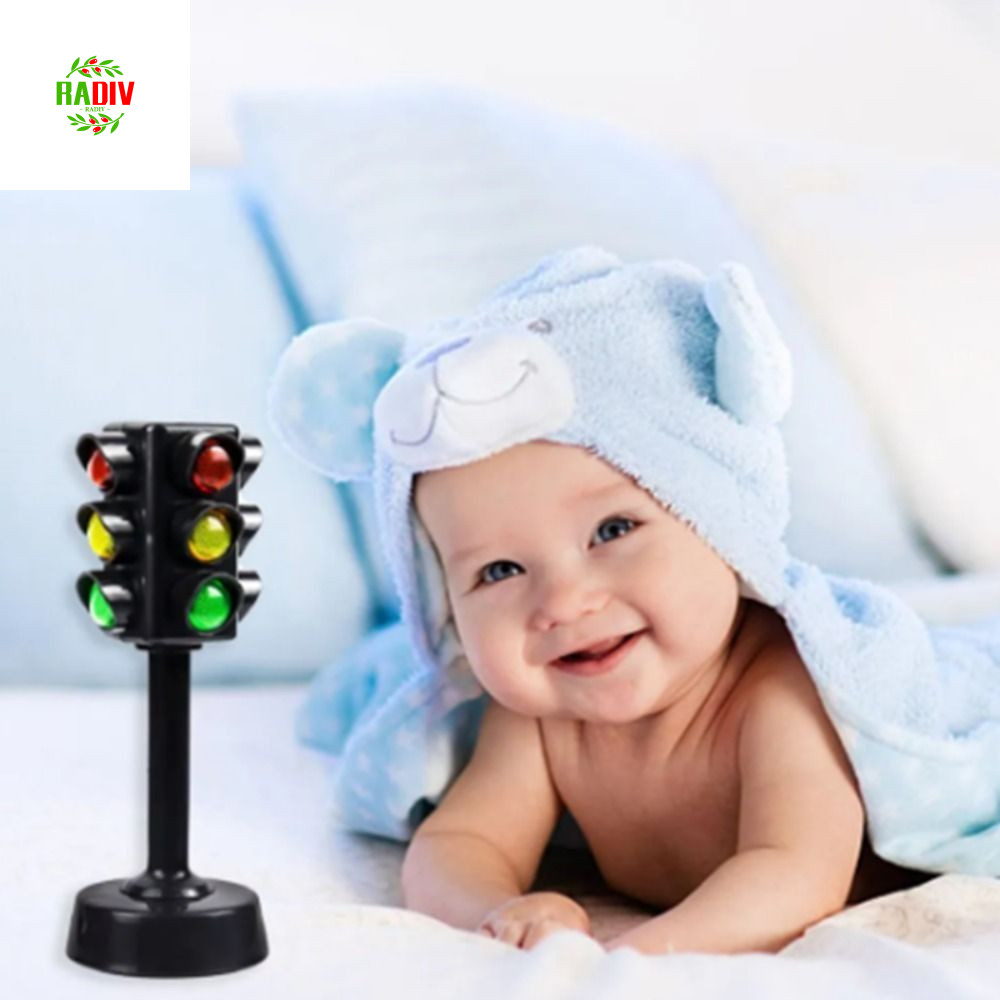 RADIV Mini Traffic Light, Early Educational Crosswalk Light Model Road ...