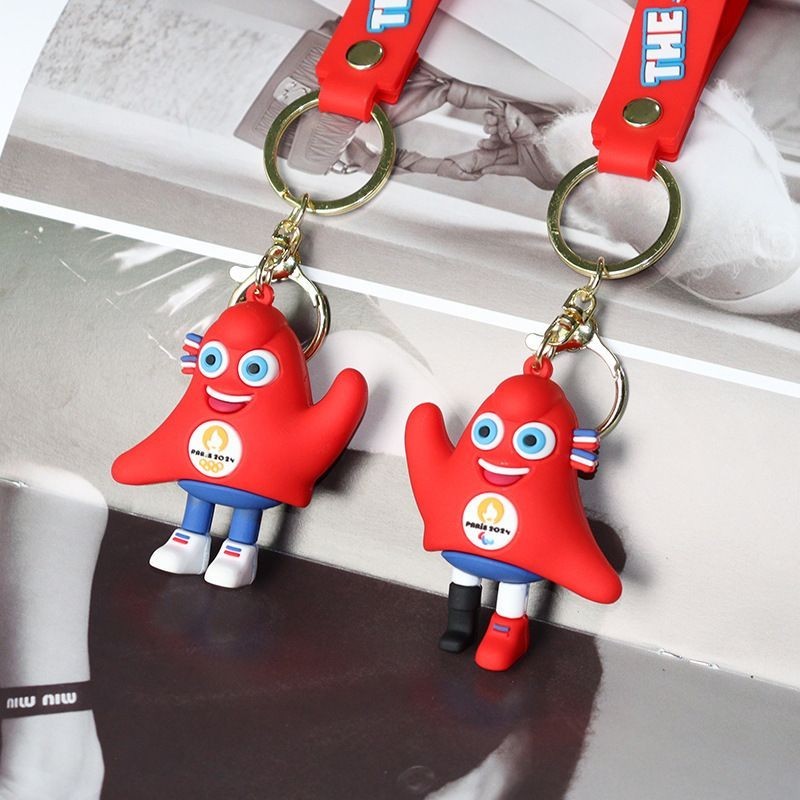 24.8.6 2024 France Paris Olympics Mascot Merchandise Friges Hot Phryges ...