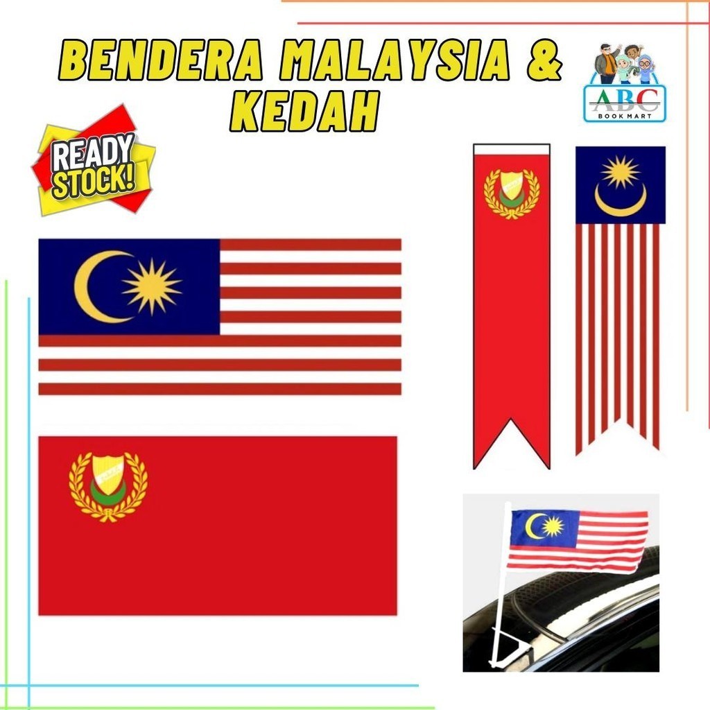 ( READY STOCK ) MERDEKA SALES MALAYSIA KEDAH HAND CAR FLAG HARI MERDEKA ...