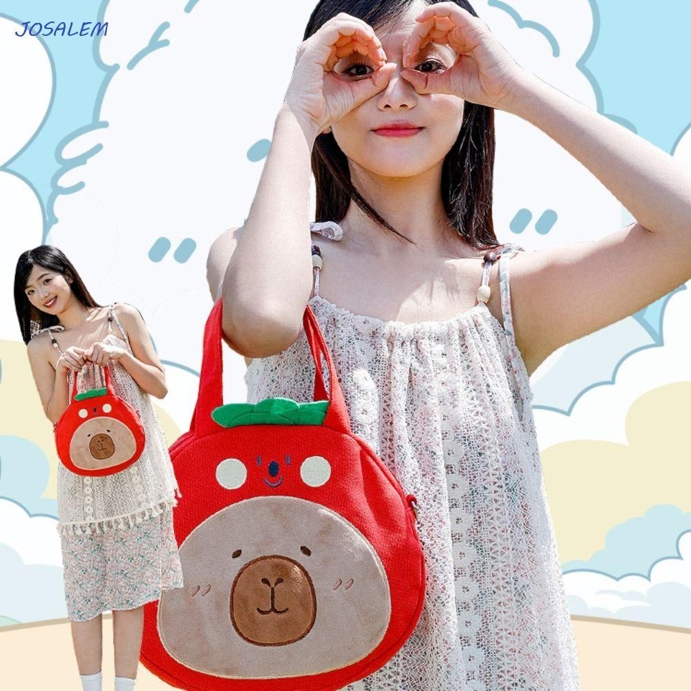 JOSALEM Capybara Plush Backpack, Watermelon Carrot Tomato Capibara ...