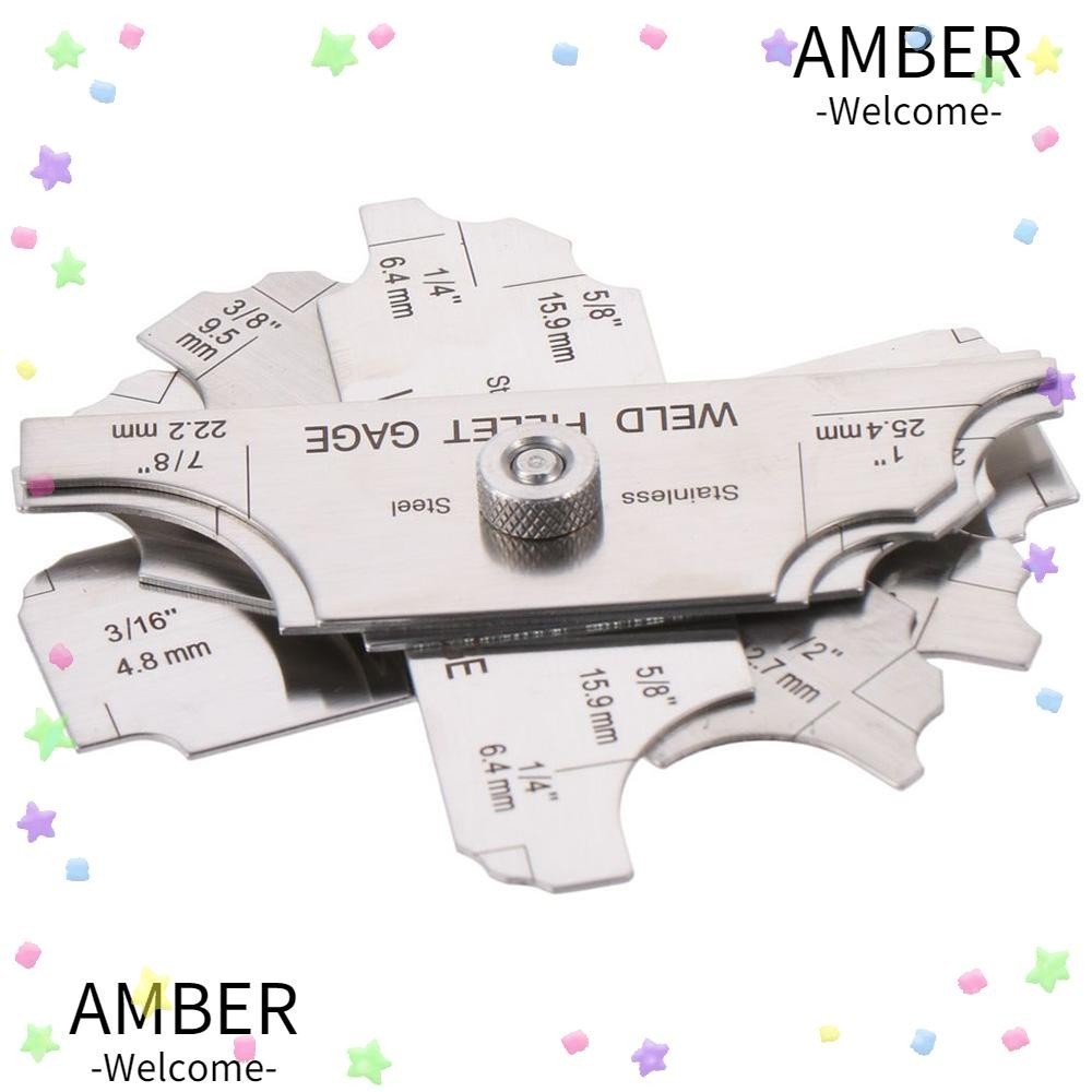 AMBER1 7PCS Weld Fillet Gages Set, MM & Inch Metal Welding Gauge, Ulnar ...