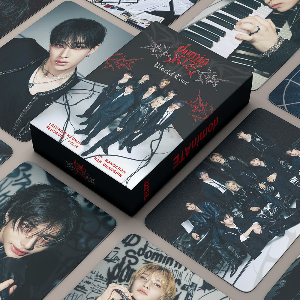 KPOP 55pcs/box STRAYKIDS Photocards Domin ATE KPOP LOMO Card Collection ...