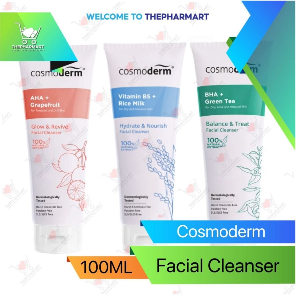 Cosmoderm Glow & Revive / Hydrate & Nourish / Balance & Treat Facial ...