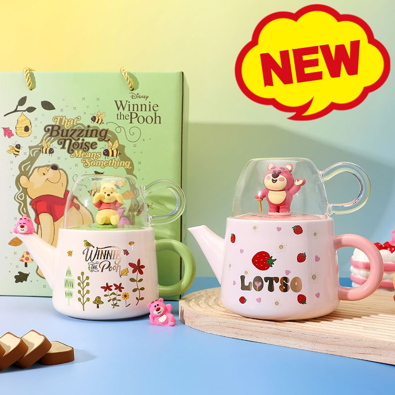 Graby2024 New Style Disney Ceramic Teapot Teacup Milk Pot Cup Coffee ...