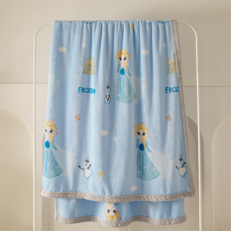 selimut gebu Cartoon Disney Frozen Blanket Soft Fluffy Velvet Summer ...