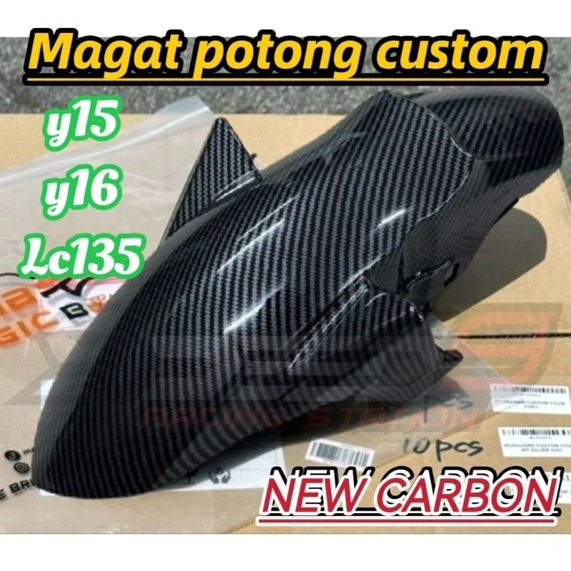 (CARBON) MAGIC BOY FRONT FENDER CUSTOM CARBON MAGAT POTONG LC135 Y15 ...