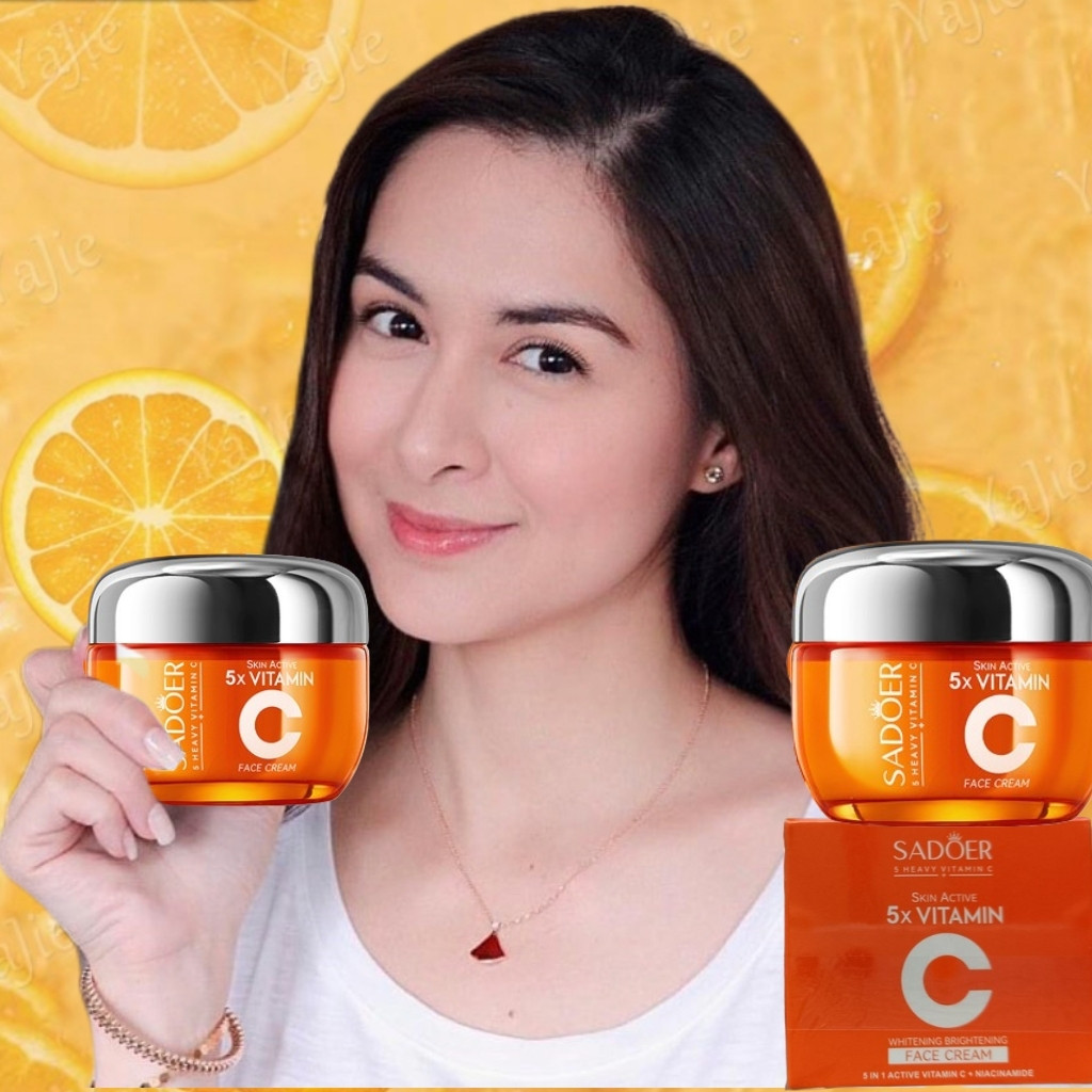 SADOER Whitening Vitamin C Face Cream 50g Anti-aging remove melanin Speckle reduction ...