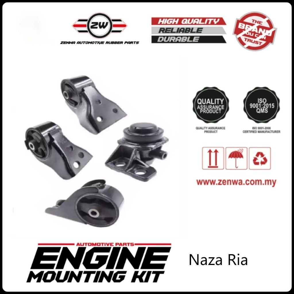 ZW / Zenwa Naza Ria Engine Mounting Kit Set (1Set 4PC 1Year Warranty ...
