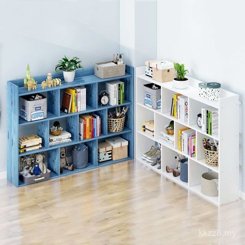 Rak buku lantai sederhana, rak buku banyak lapisan rak pelajar bilik ...