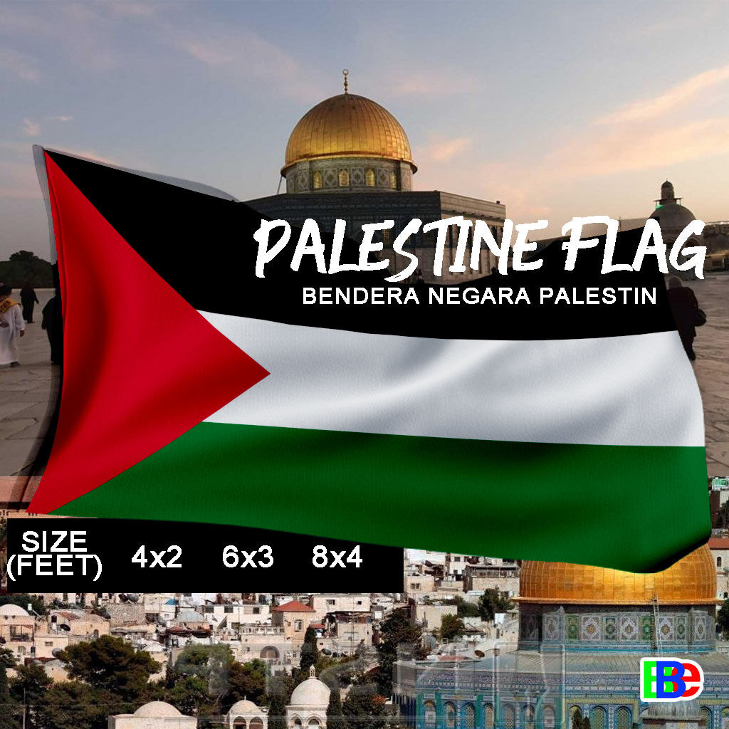 Flag Bendera Panji Negara Palestine Palestin Kualiti Baik | Shopee Malaysia
