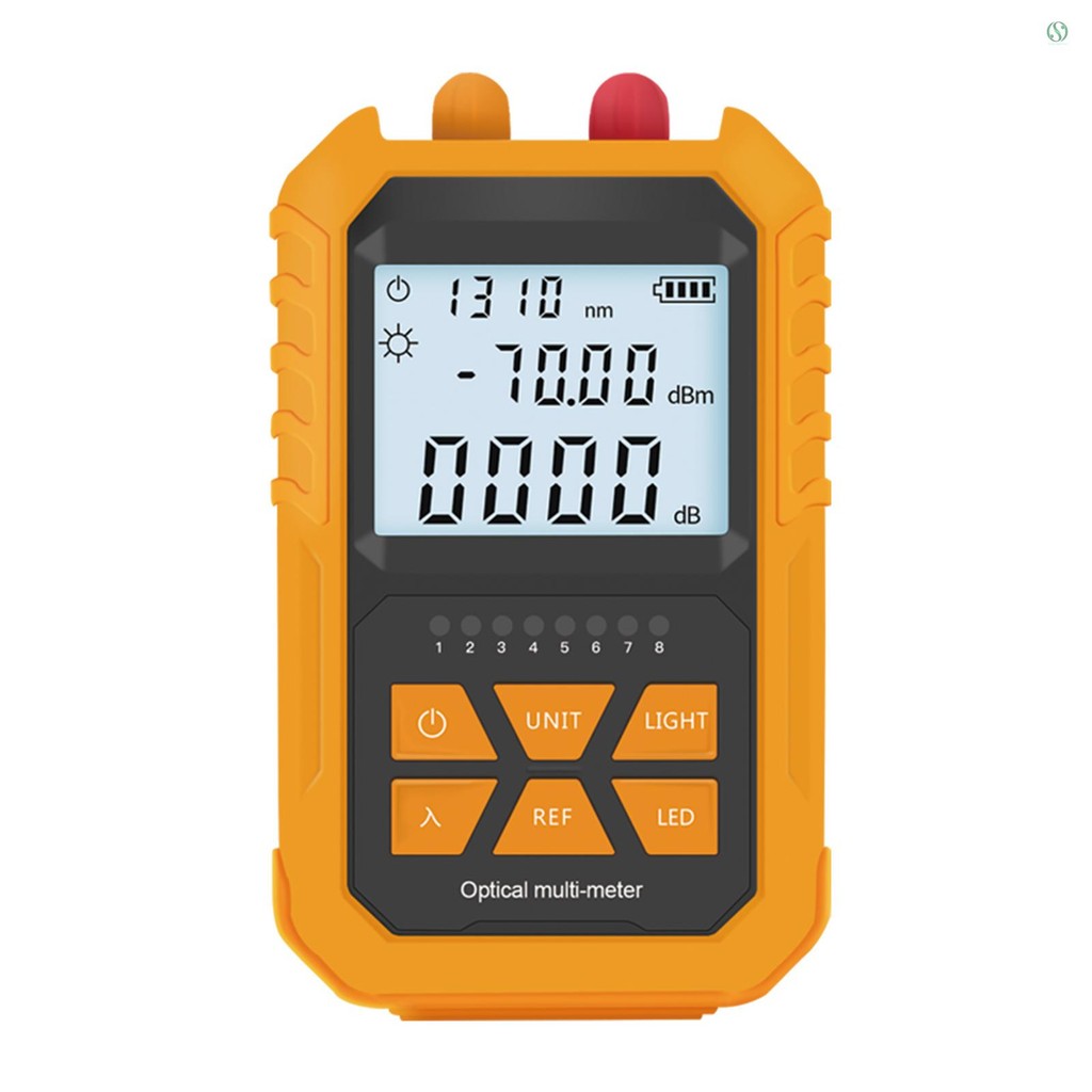 Handheld Optical Power Meter with 5km Red Light -70~+6dBm Mini Optical ...