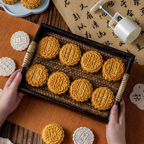 mooncake tray 燕菜月餅模具 中秋月餅模具 Cetakan kek bulan selebriti bersih Festival ...
