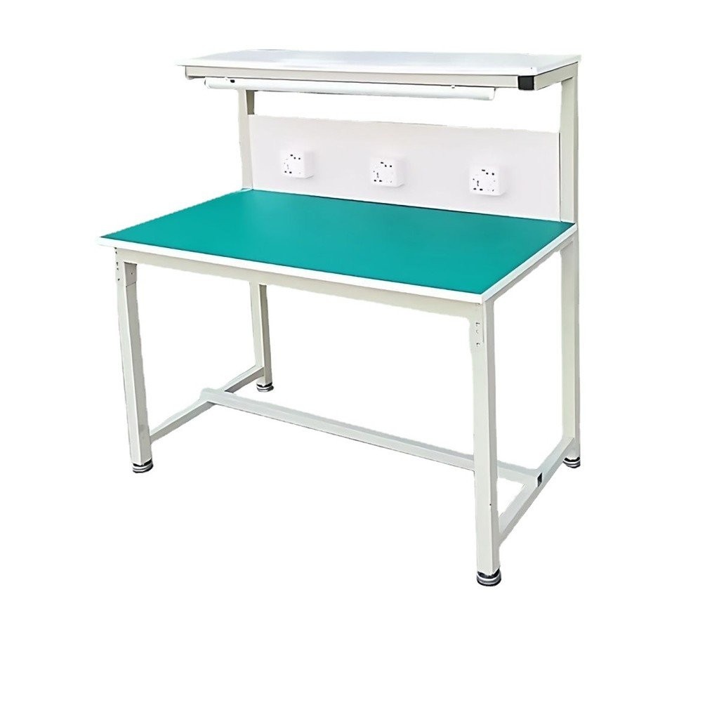 Meja pengesanan buatan tangan bilik motor anti-statik dengan lampu ...