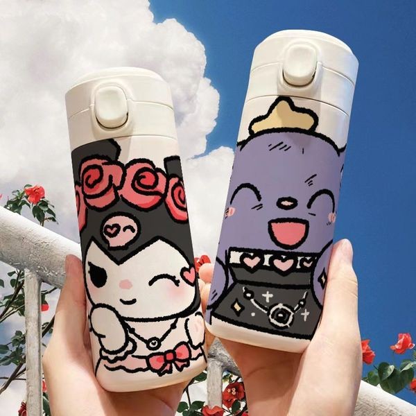 botol air viral botol air tahan sejuk kuromi Cawan termos pasangan ...