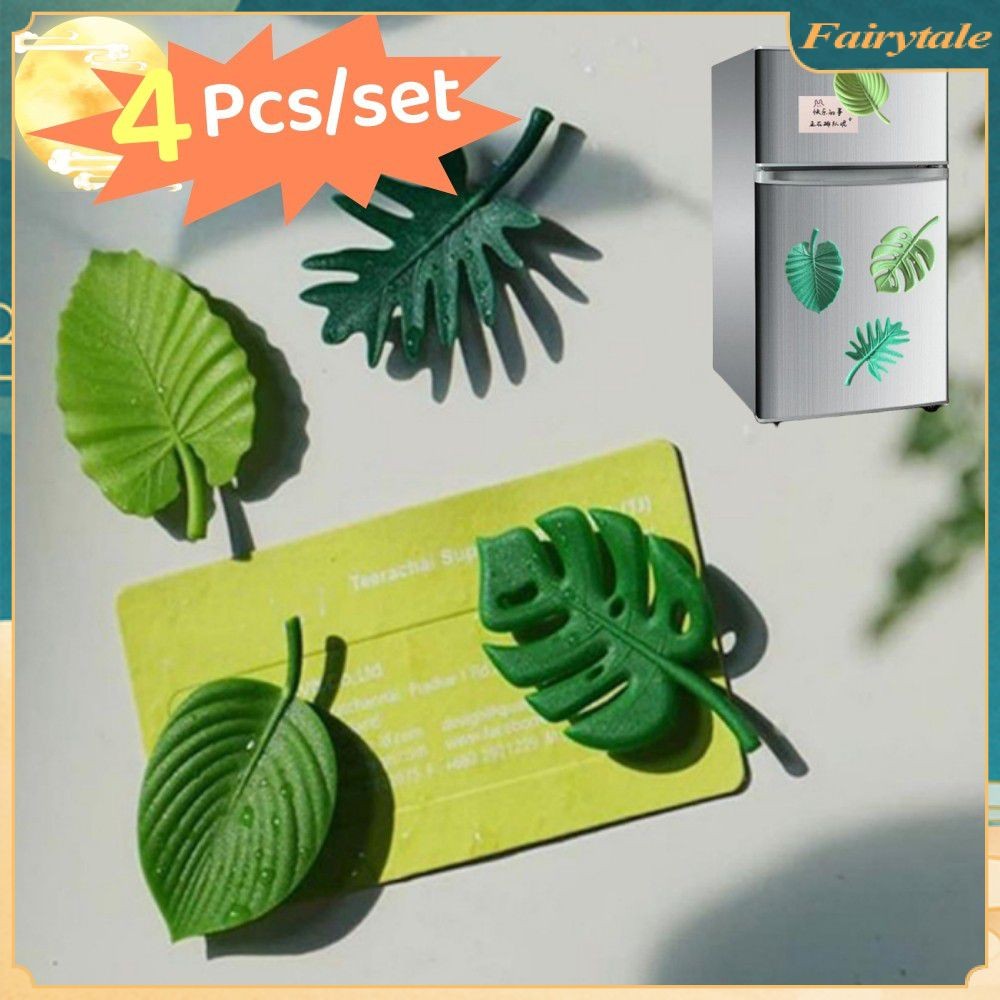 4pcs Fridge Magnet Plant Fridge Car Magnets Monstera Magnet Mini Cute ...