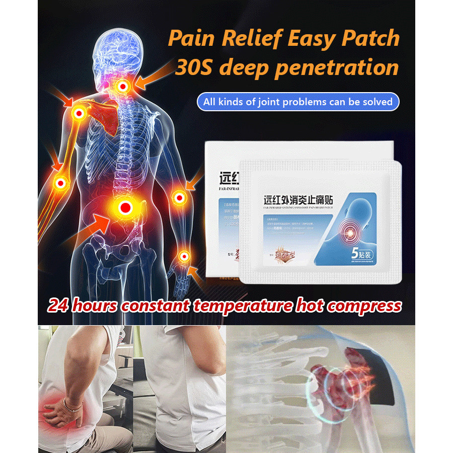 【1/2/3boxes】Far Infrared Cervical Patch Cervical Health Care Far ...