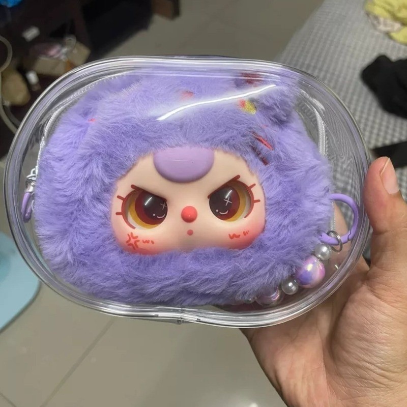 Baby Three V2/Labubu V2 Thicken Transparent Storage Box Case Keychain ...