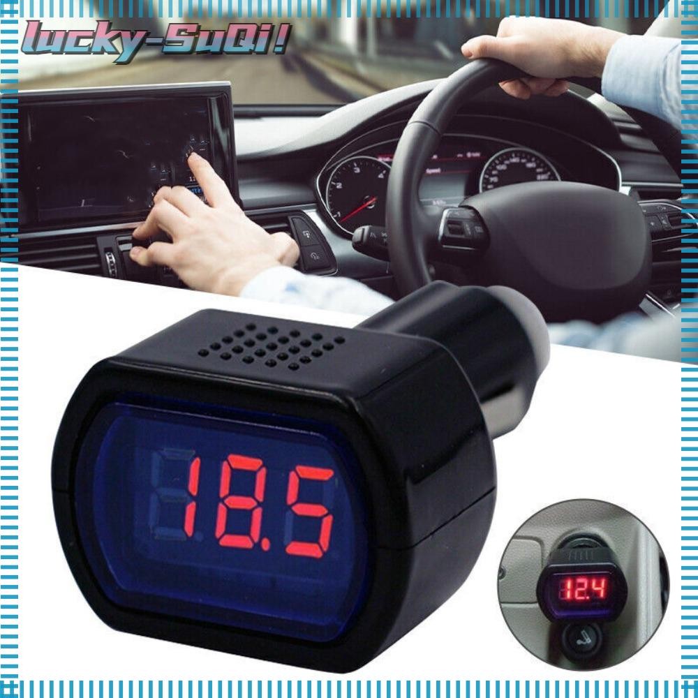 LUCKY-SUQI Car Voltage Meter Mini LED Battery Voltage | Shopee Malaysia