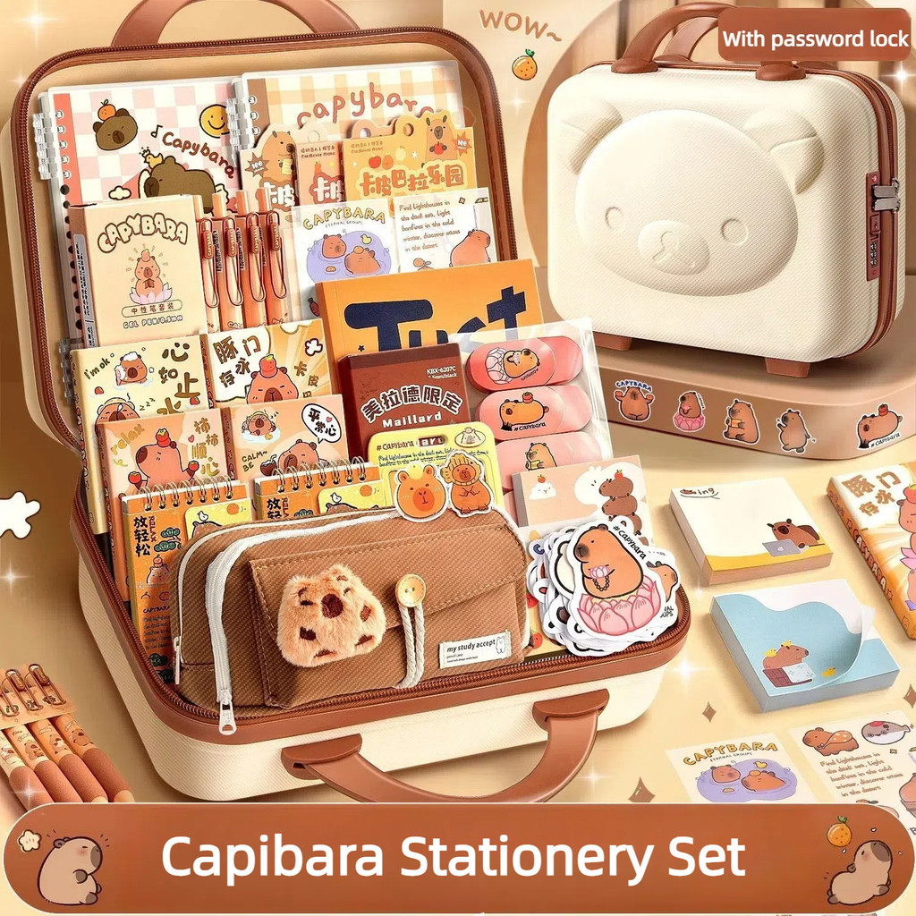 Capibara stationery set primary school stationery gift pack school ...