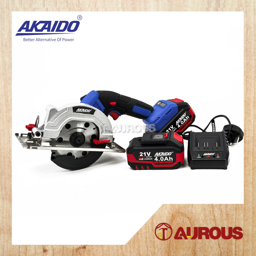 AKAIDO A21BL 21V BRUSHLESS CORDLESS CIRCULAR SAW AKCS125BL (FULL SET) | Shopee Malaysia