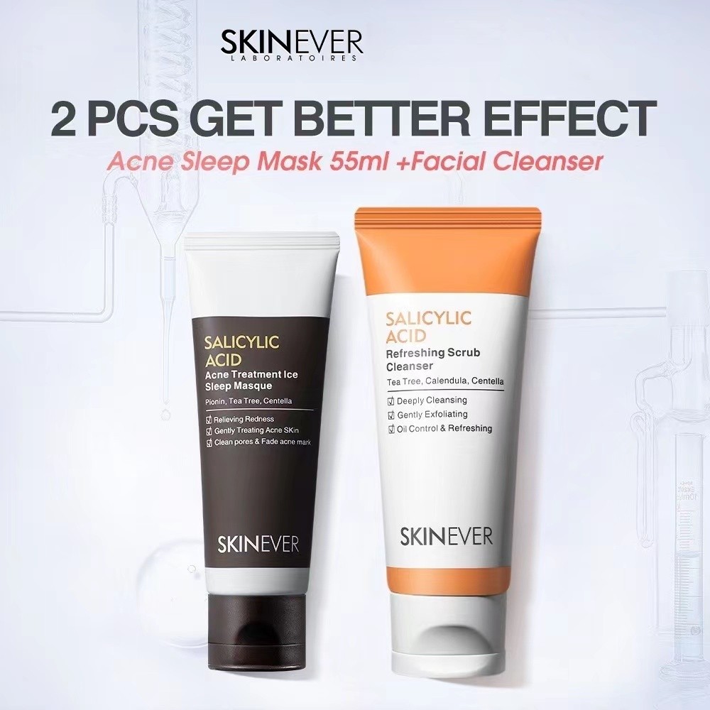 SKINEVER Salicylic Acid Acne Treatment Set Moisturizing Masque Deep ...